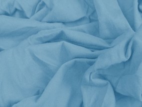 Jersey prostěradlo EXCLUSIVE světle modré 90 x 200 cm