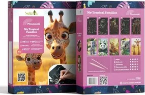 SEKOIA Škrábací sada Safari zvířátka / 10 obrázků / od 4 let
