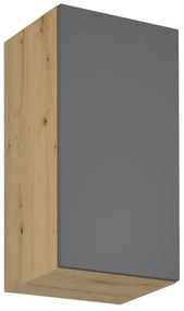 Horní skříňka, dub artisan/šedý mat, univerzální, LANGEN G40