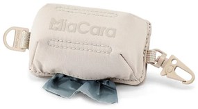 Zásobník na sáčky s karabinou MiaCara Sacchetto béžový 12 x 7 x 4,5 cm