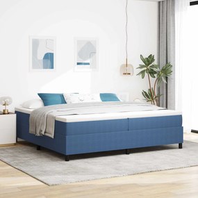 Rám platformy Modrá 200 x 200 cm Žebrovaná látka 3337430