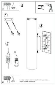 Sollux SL.1483 - Nástěnné svítidlo LAGOS 2xGU10/10W/230V krémová