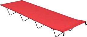 Kempingové postele 2ks 180x60x19cm oxfordská látka ocel červené 312485