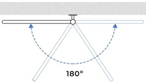 Elektrický otočný sušák na ručníky s term. FOUETTE 185W/230V 81,8 cm IP44 černá