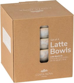 Šedé misky v sadě 4 ks z kameniny 550 ml Latte – Costa Nova