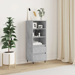 Skříň highboard betonově šedá 40 x 36 x 110 cm kompozitní dřevo