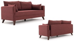 Atelier del Sofa 3-místná pohovka Bella Sofa Bed - Claret Red, Červená