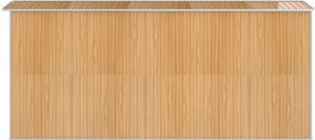 Zahradní kůlna světle hnědá 192x440x223 cm pozinkovaná ocel 3147474