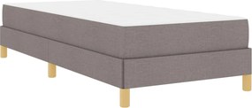 Postel s boxspringem Taupe 80 x 200 cm textil 3398525