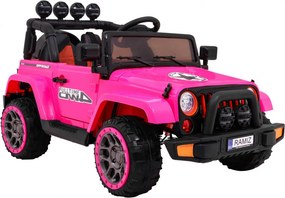 Ramiz Dětské terénní auto Full Time 4WD růžové na dálkové ovládání + pohon 4x4 + LED audio + úložný prostor