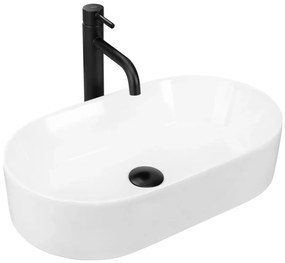 REA-U9108 - Umyvadlo na desku LAYLA 30x53 cm keramika/lesklá bílá REA-U9108