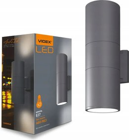 Nástěnná lampa Led fasádní svítidlo Videx 2x E27 oboustranná IP54 černá