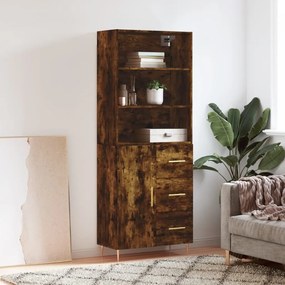 vidaXL Skříň highboard 69,5 x 34 x 180 cm kompozitní dřevo [3189431] Barva: kouřový dub