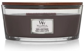 WoodWick vonná svíčka s dřevěným knotem Elipsa Sand & Driftwood 453,6 g
