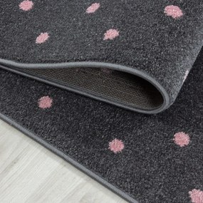 Růžovo-šedý dětský koberec ø 160 cm Bambi – Ayyildiz Carpets