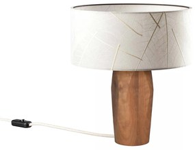 LeuchtNatur Pura LED stolní lampa, ořech/listy