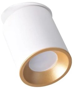Polux | Podhledové bodové svítidlo HARON 1xGU10/10W/230V bílá/zlatá | SA1396