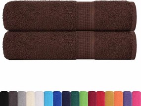 Ručníky FROGN 2 ks hnědé 100x150 cm 360 g/m² 136764