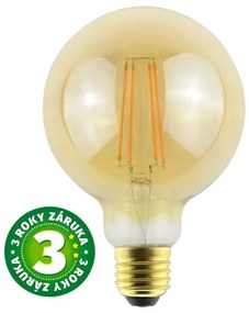 Stmívatelná prémiová retro LED žárovka E27 7W 725lm EXTRA TEPLÁ filament ekv. 55W 3 roky