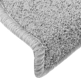 Schodové rohože 30 ks 65 x 24 x 4 cm světle šedé, půlkulaté, velké 3365762