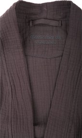Mušelínový župan Dacca antracit 12 24 9551 unisex - S