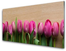Obraz na skle Květiny 100x50 cm
