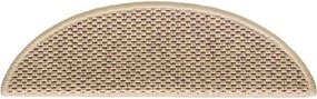 Samolepicí rohože na schody Sisal-Look 30 ks 56x17x3 cm Písek 3365867