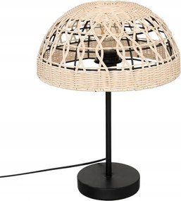 Stolní lampa Rory, pletené stínítko, výška 41,5 cm