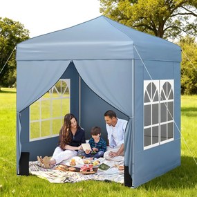 Costway Pop Up pavilon Skládací zahradní pavilon s odnímatelnými bočními stěnami