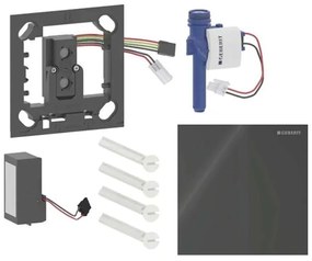 Geberit - Elektronické ovládání splachování pisoárů typ 40, síťové napájení, Bluetooth, sklo/černá 116.227.SJ.1