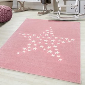 Dětský koberec Bambi 870 pink Kulatý průměr 120 cm