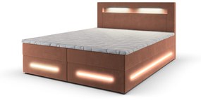 MSL Kontinentální čalouněná postel MANA (140 x 200 cm) Barva látky: MONOLITH 61