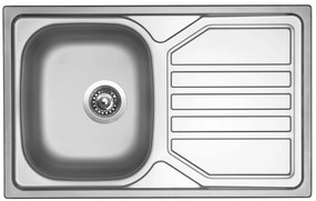 Nerezový dřez Sinks OKIO 800 V 0,6mm texturovaný