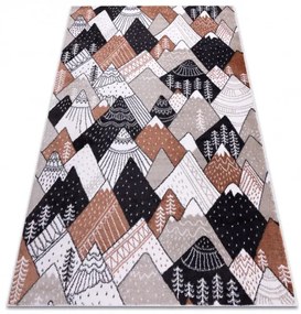 Dywany Łuszczów Dětský kusový koberec Fun Mountains cream - 140x190 cm