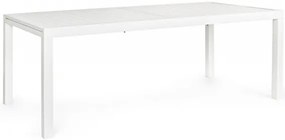 BIZZOTTO Rozkládací zahradní stůl HILDE 200x100cm bílý 0663403