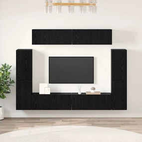 Sestava TV skříněk 8 ks Černý dub Kompozitní dřevo 3393325