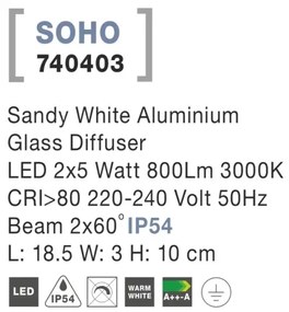 Venkovní LED svítidlo Soho 18.5 bílé