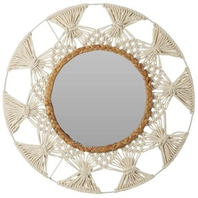 Zrcadlo Boho1, hnědé/béžové