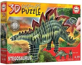 EDUCA 3D puzzle Stegosaurus / 89 dílků / od 6 let