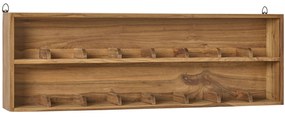 Ib Laursen Nástěnná police 16 Rooms Recycled Wood, přírodní barva, dřevo