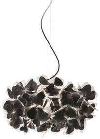 Slamp Clizia Mama Non Mama black, designové svítidlo s černým kabelem, 2x12W E27, prům. 53cm