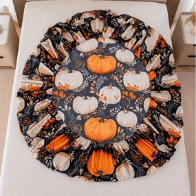 Prostěradlo z mikrovlákna MAGIC PUMPKIN barevné 180x200 cm
