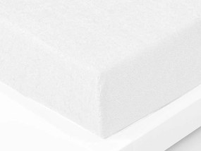 XPOSE® Froté prostěradlo Exclusive - bílé 120x200 cm