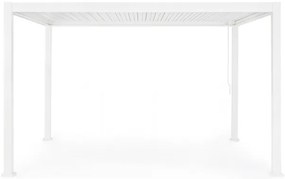 BIZZOTTO Bílá hliníková pergola s uzavíracími lamelami OCEAN 3x4 m 0795774