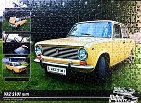 RETRO-AUTA Puzzle č. 6 VAZ 2101 (1981) / 500 dílků / 48 x 36 cm