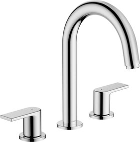 Hansgrohe Vernis Shape - 3-otvorová umyvadlová armatura s odtokovou soupravou s táhlem, chrom 71563000