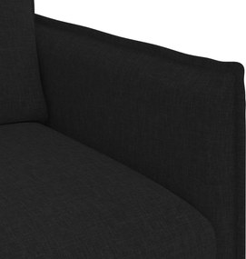 Set pohovek 2 ks Černá Textil 3407525
