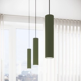 Sollux Lighting Stropní svítidlo KARBON 6L olivově zelené