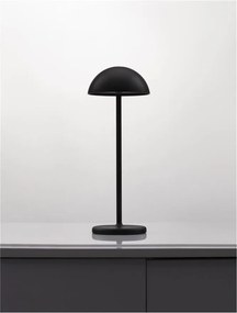 NV 9281381 Venkovní stolní lampa ROSE černý hliník a akryl LED 1W 3000K 5V DC IP54 vypínač na těle / USB kabel - NOVA LUCE