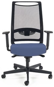 Otočná kancelářská židle Černá a Modrá AHAD